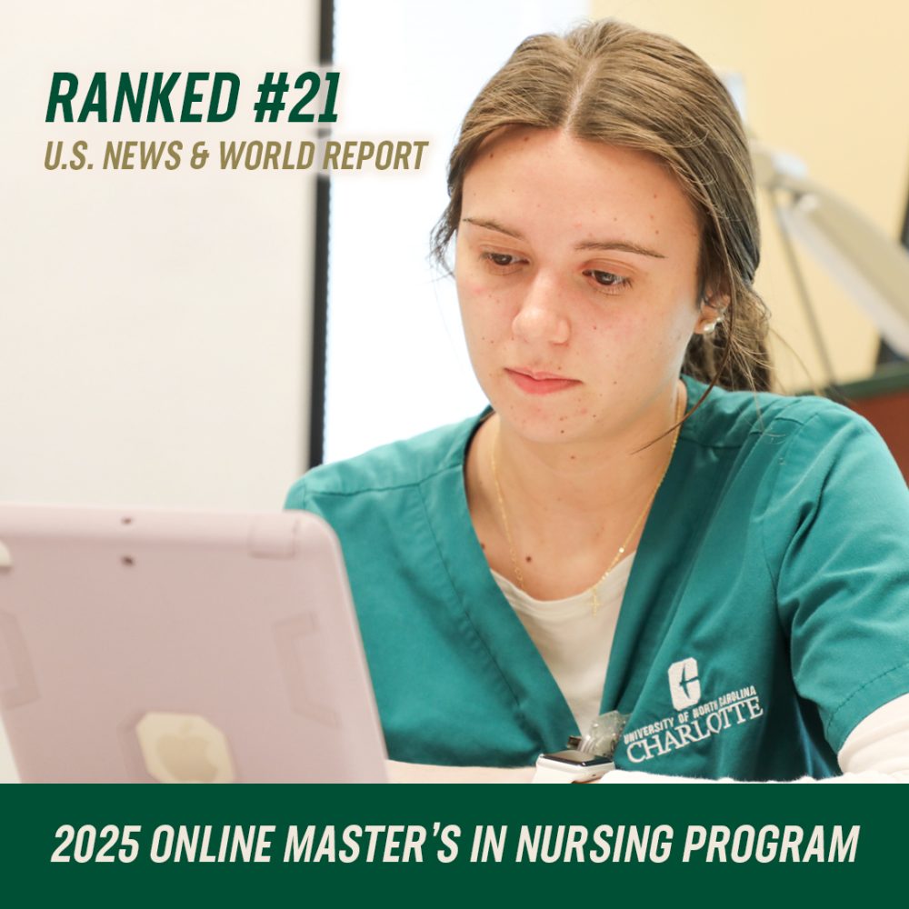 UNC Charlotte’s Online Master’s in Nursing Program Ranked No. 21 in the ...